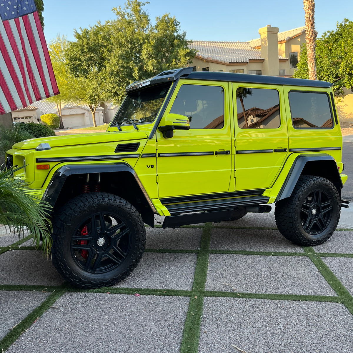 2017 Mercedes G550 4x4 Square Installed Gloss Black Rear Tail Light Co ...