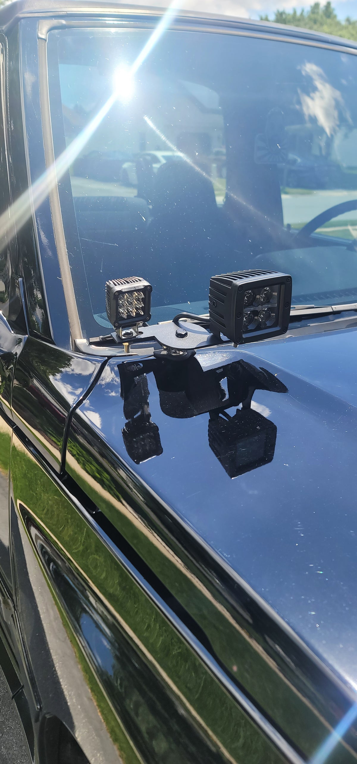 96 geo tracker Installed Add-On Dual Pod Light Mounting Brackets ...