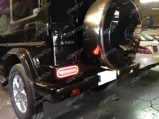 Mercedes Benz G-Class LED Taillights / Turn Signal Lamps — iJDMTOY.com
