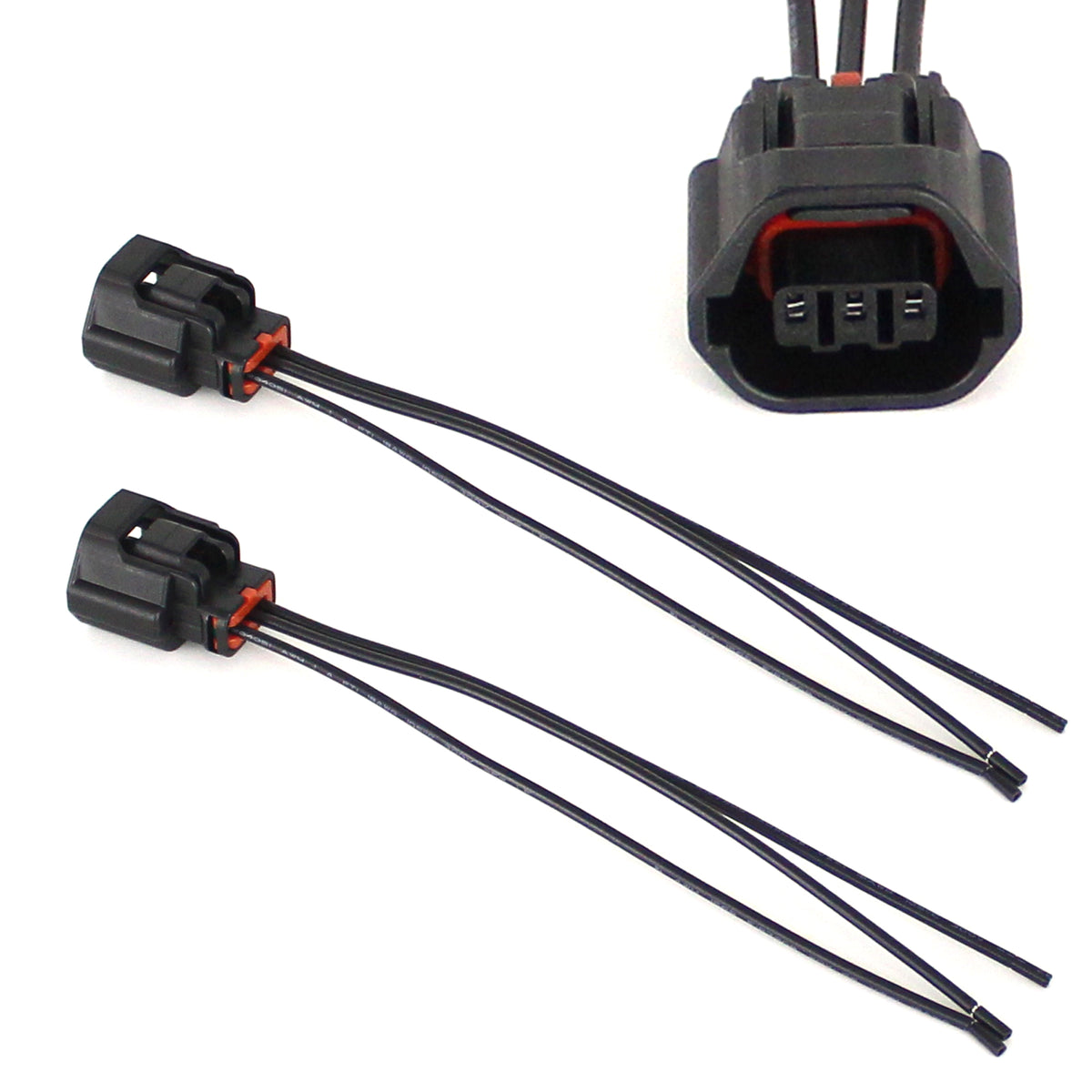 2pc Transmission Input Speed Sensor Connectors w/ Wiring Pigtail For H ...