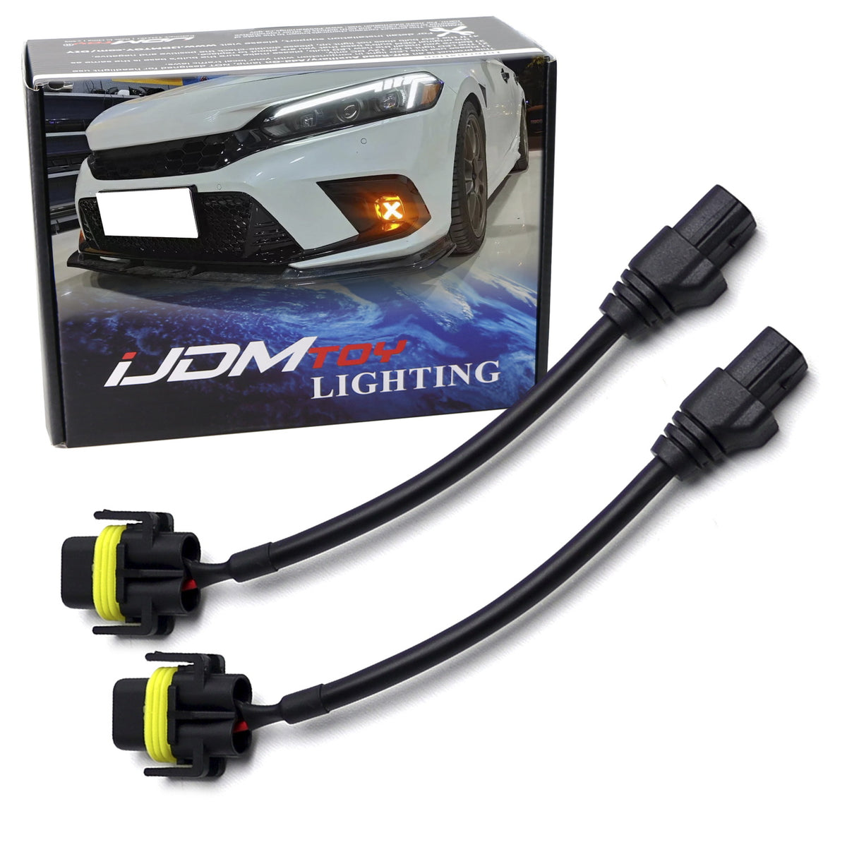2-Pin L1A To H11/H8 Converter Wires For Honda Newer Civic Accord CRV P — iJDMTOY.com