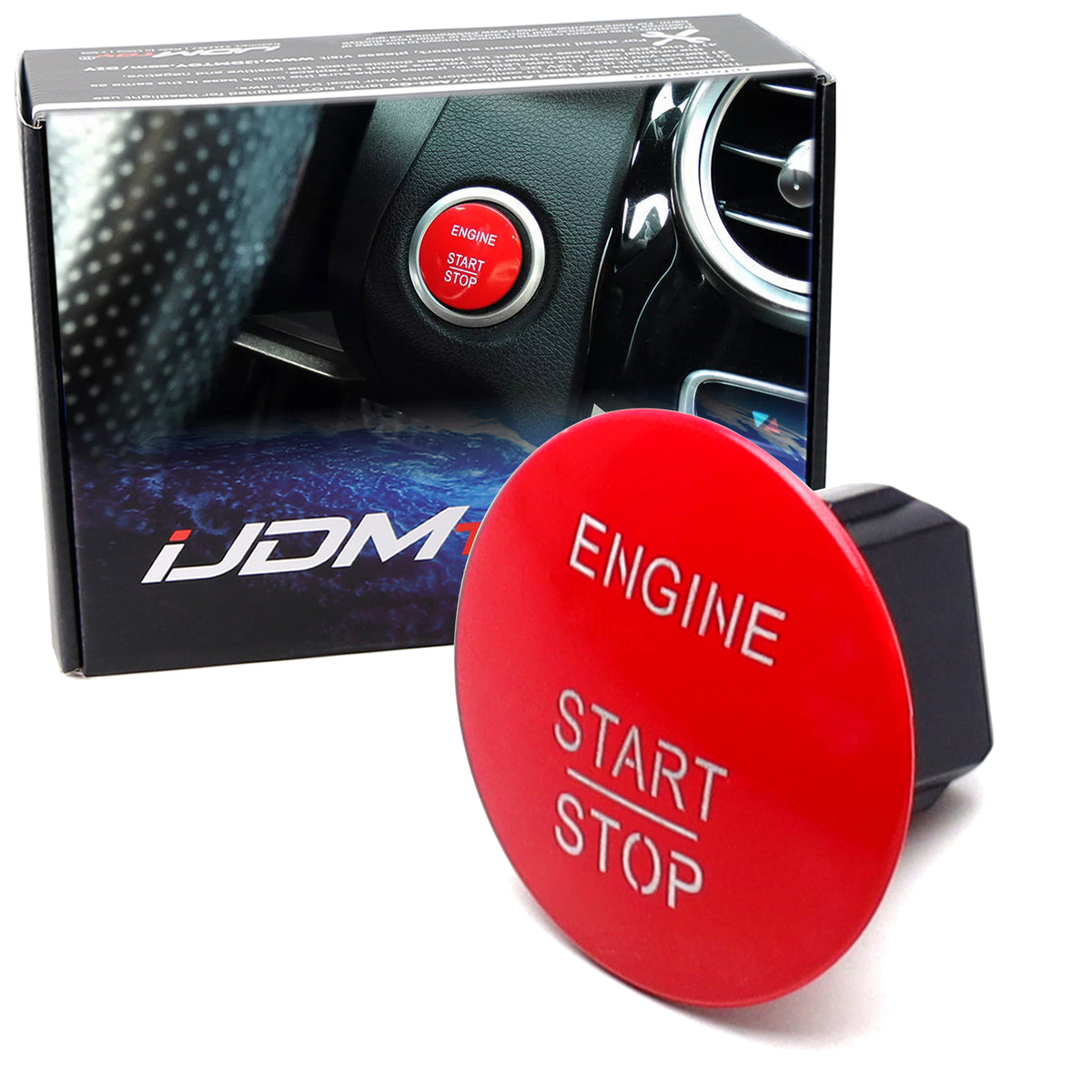 Sports Red Engine Start/Stop Push Button Replacement For Mercedes Gen1 ...