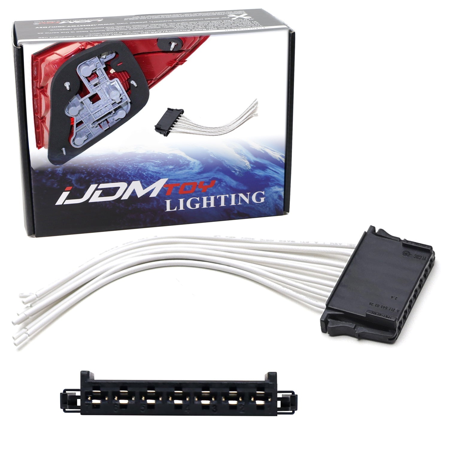 7-Pin Female Connector w/12" Wire For Mercedes W203 W204 W211 Tail Lig ...