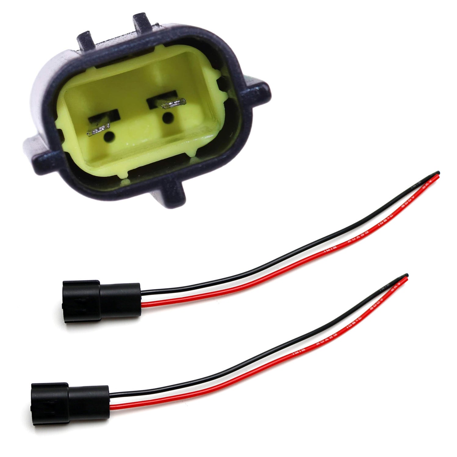 2 Pre-Wired 2-Pin Plug Adapters For Defender 2 3, NAS RDX Wipac LED La ...