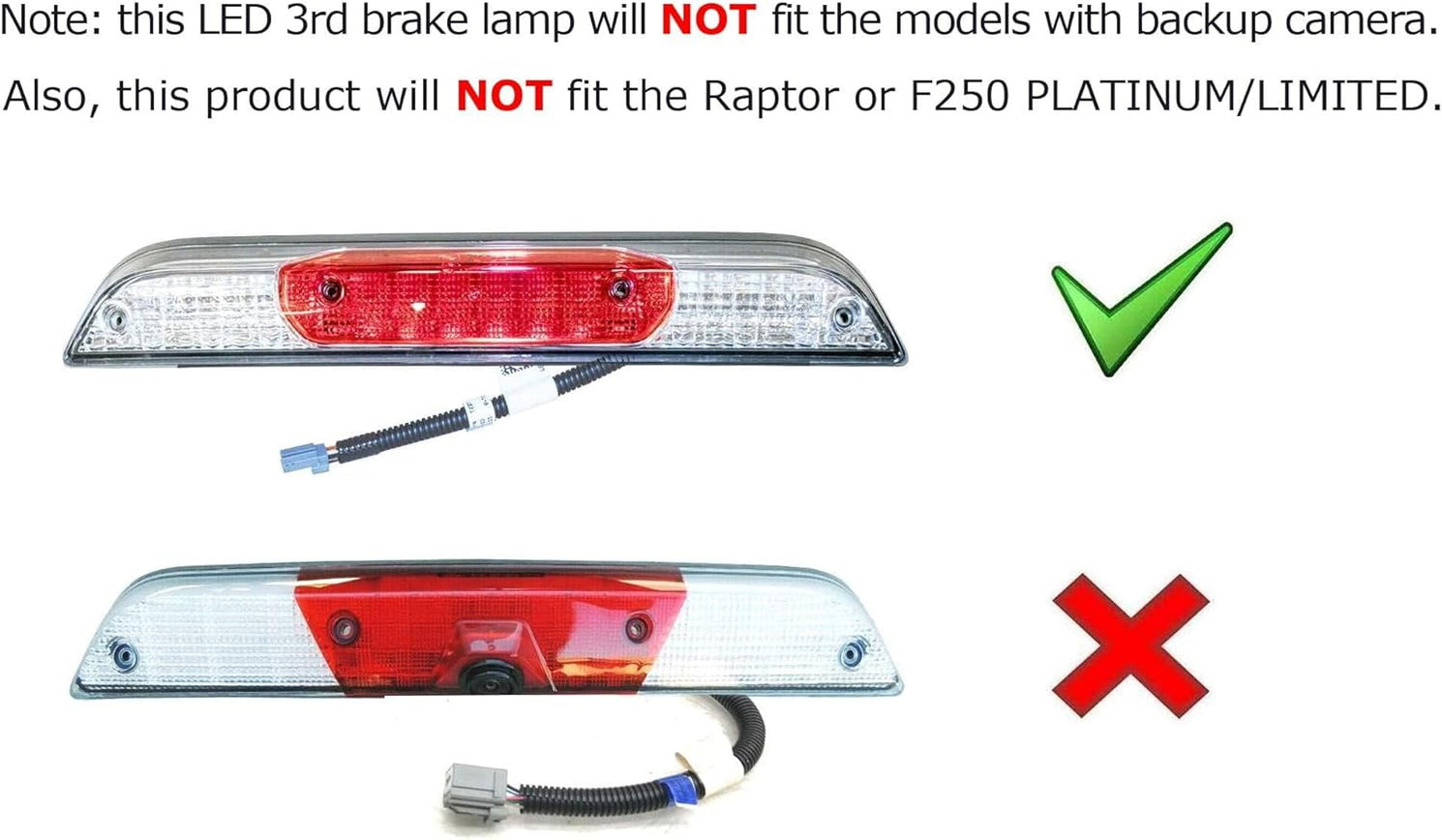 Raptor Style F1 Strobe LED High Mount 3rd Brake Light For 15-20 F150 F ...