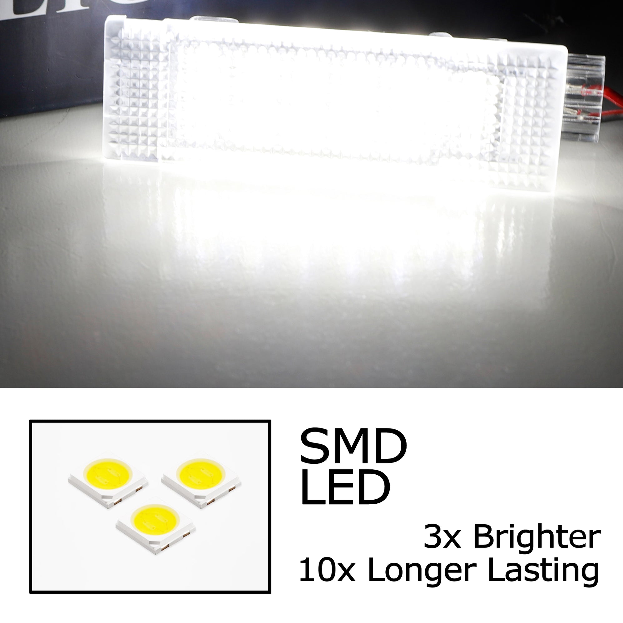 White Full LED Door Step Courtesy Lights For Dodge Challenger Maserati ...