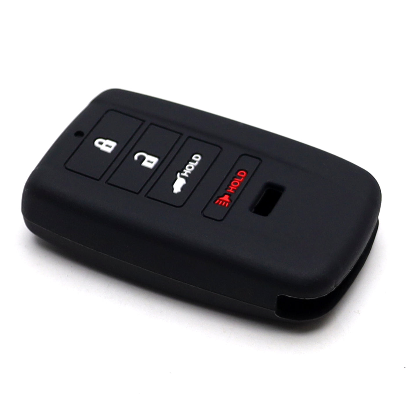 Black Silicone Key Fob Cover Case w/ White/Red Btn For Acura ILX RLX T — iJDMTOY.com
