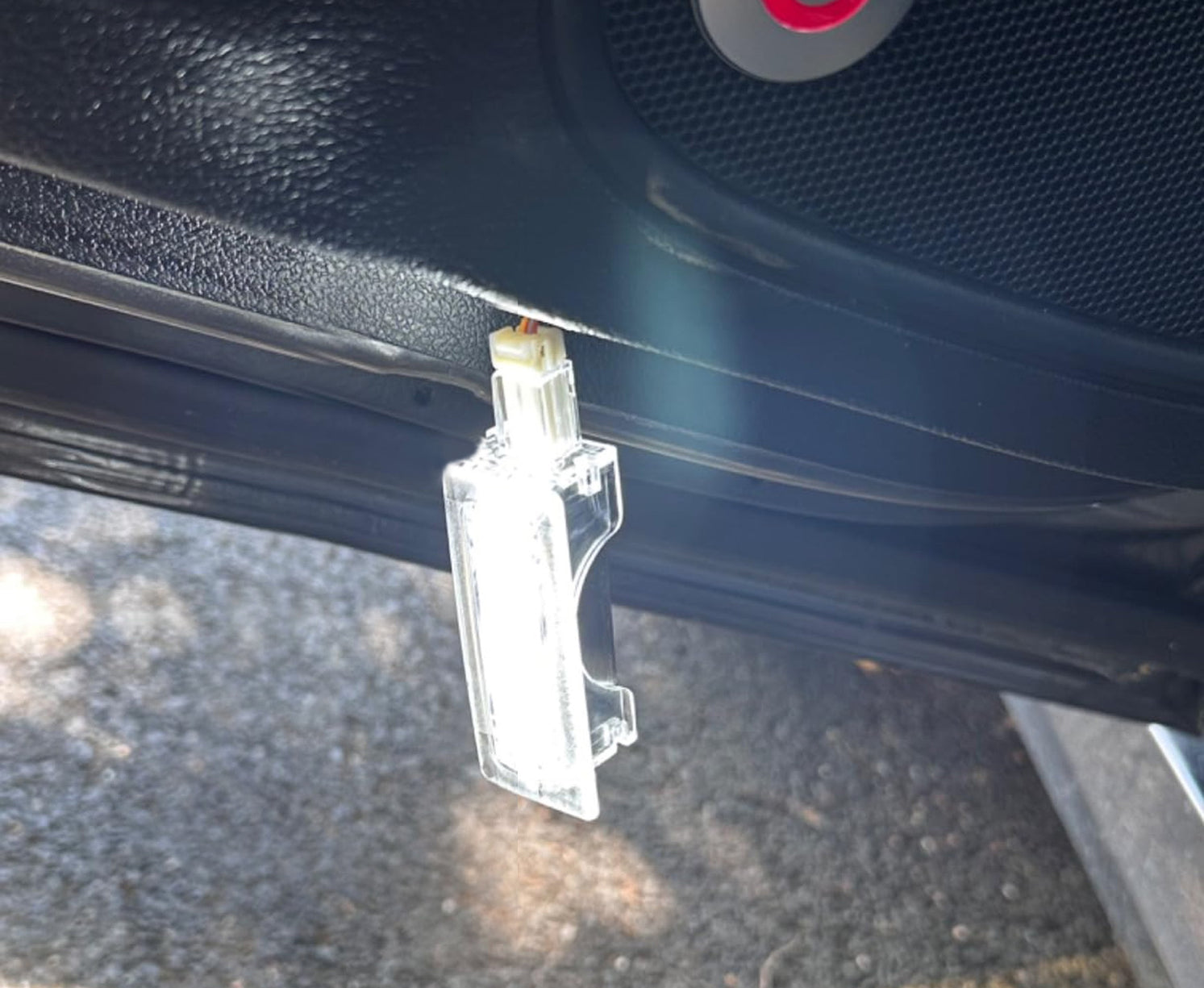 White Full LED Door Step Courtesy Lights For Dodge Challenger Maserati ...