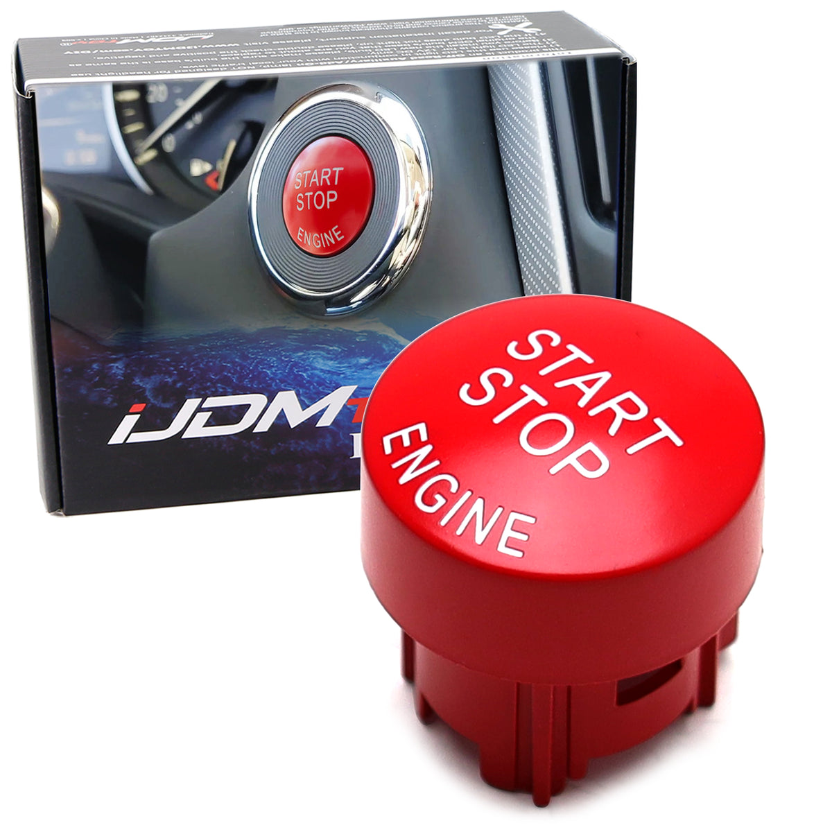 NISMO Style Red Engine Push Start Button Replacement Cap For 14-23 Nis ...