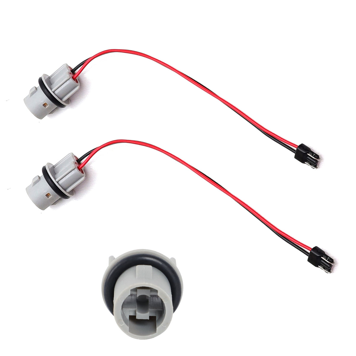 (2) OE-Spec W5W 2825 Bulb Socket w/ 5" Pigtail/T10 Adapters, For Merce ...