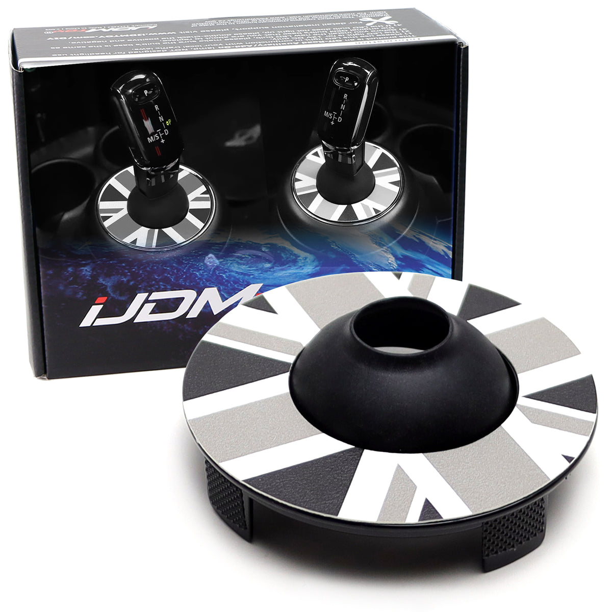 Black Union Jack Design Shift Well Boot Cover For MINI 19-up F54 F55 F ...