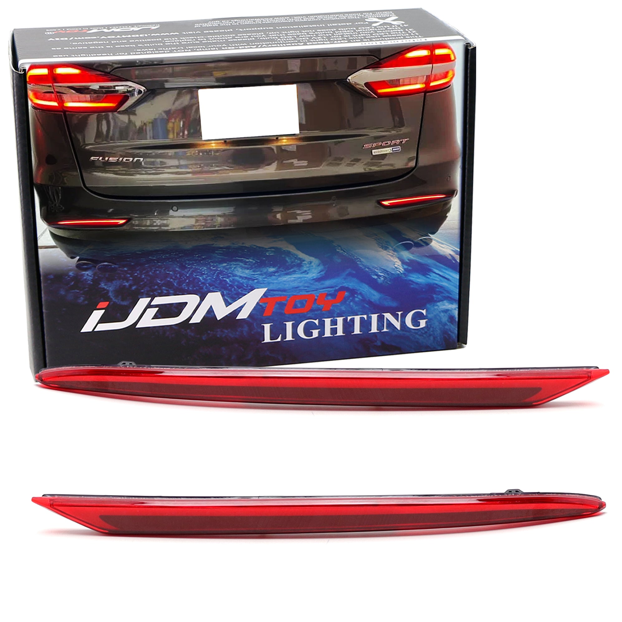 Full LED Bumper Reflector Tail/Brake/Sequential Turn Light For Ford 19 ...