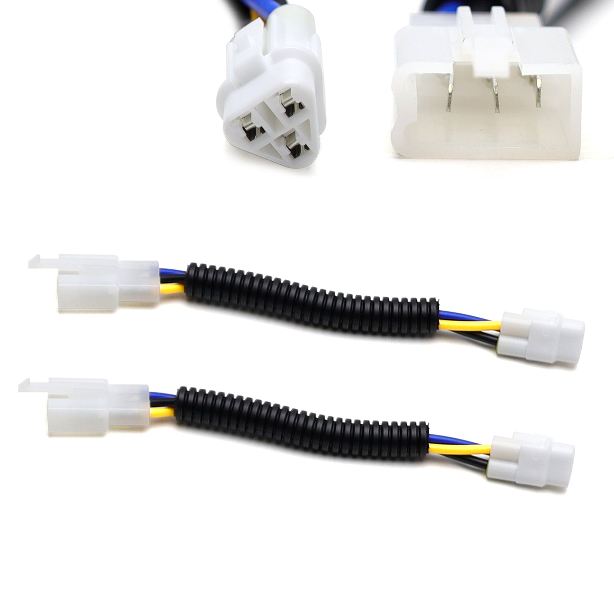 3-Pin Triangle Shape Headlamp Adapter Wiring Harness For Yamaha 2002-u ...