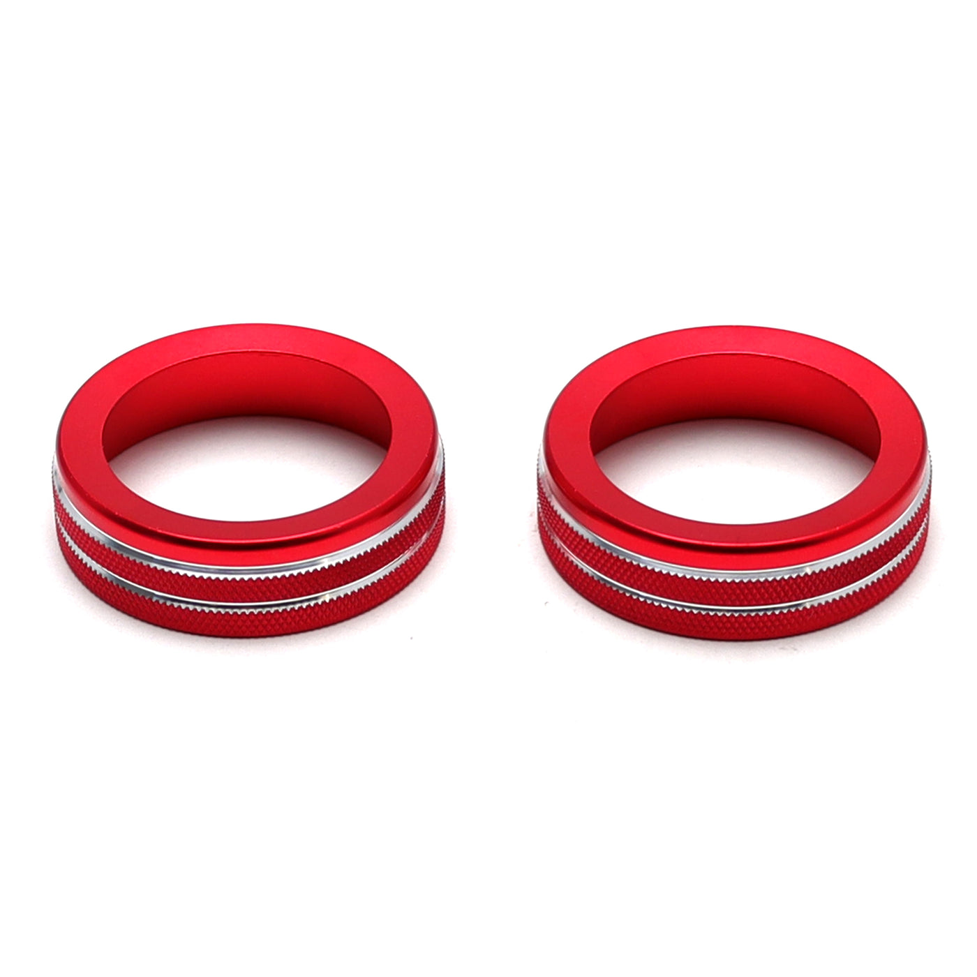 Red Center Dash Stereo Radio Vol Tune Switch Knob Cover For Ford 20-24 ...