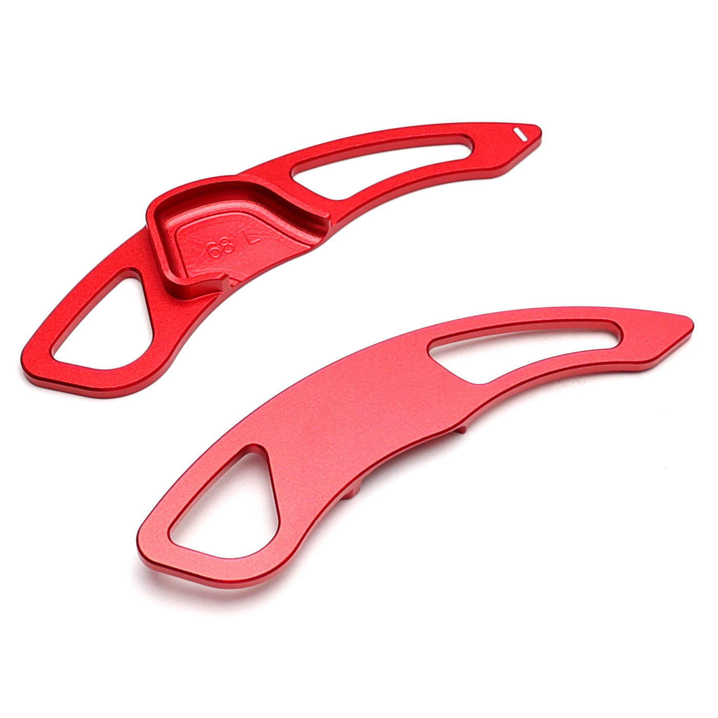 Red Aluminum Larger Paddle Shifter Extensions For Hyundai 2009-12 Gene ...