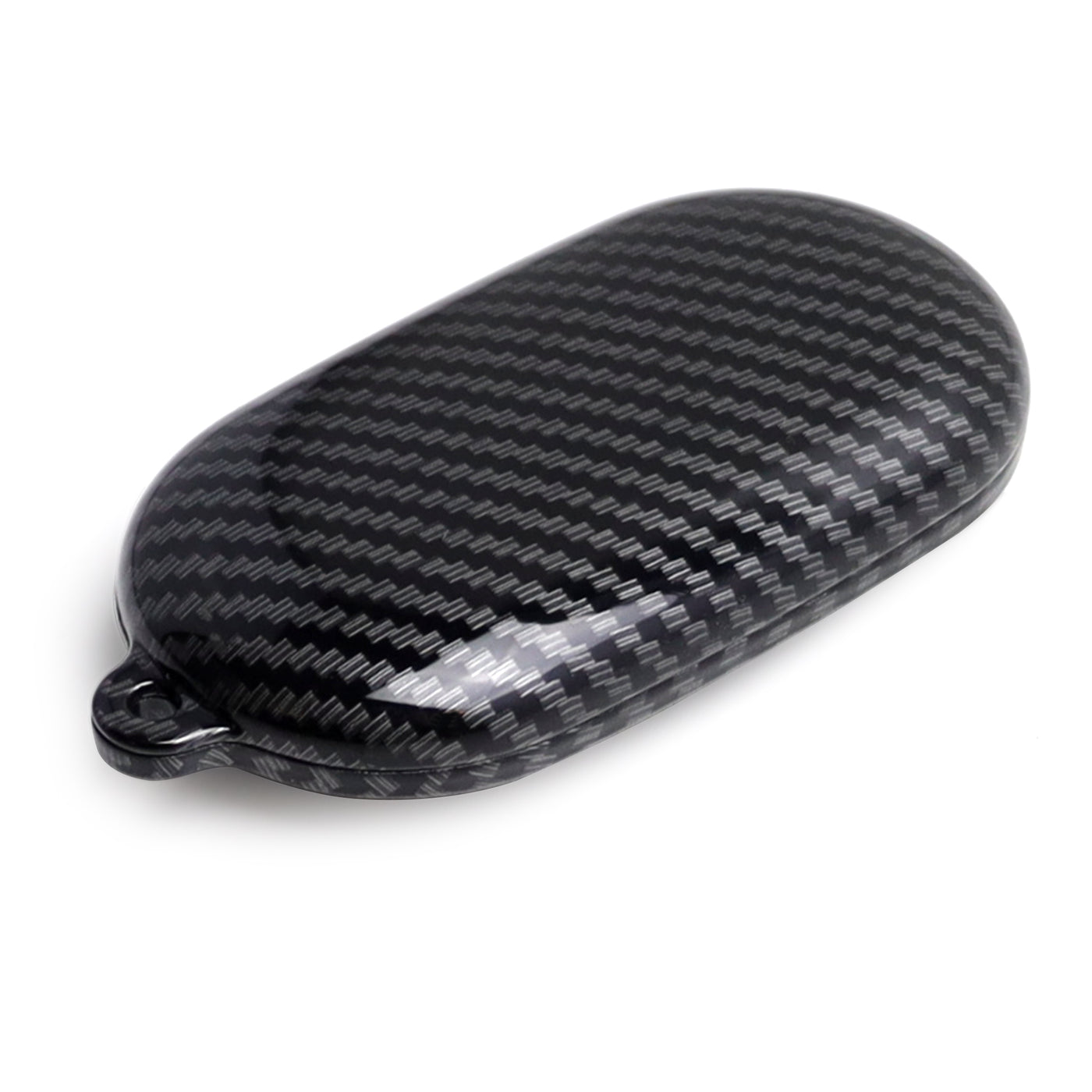 Black "Carbon" Key Fob Shell For Mercedes 22+ C E S EQS EQE Gen4 Oval ...