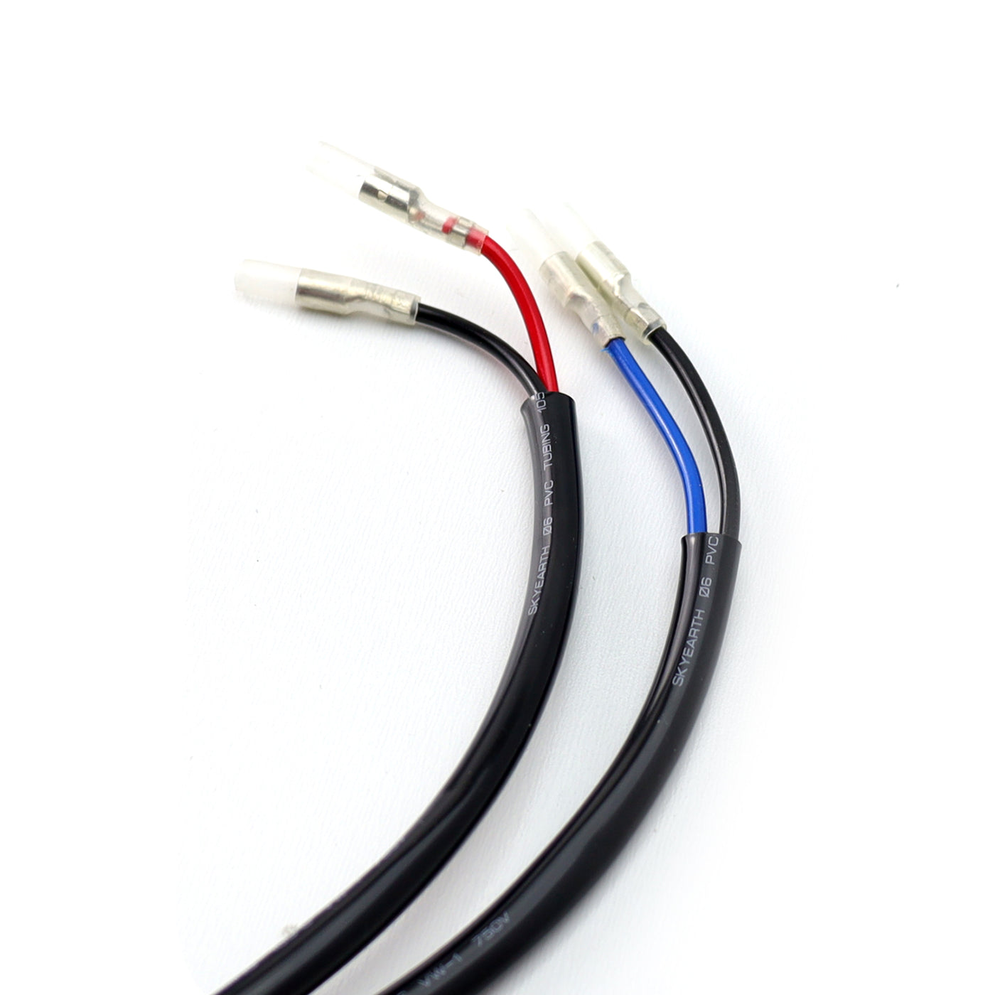 (2) 7443/7444 Dual-Filament Male Plugs w/5" Pigtail Wirings & Bullet C ...