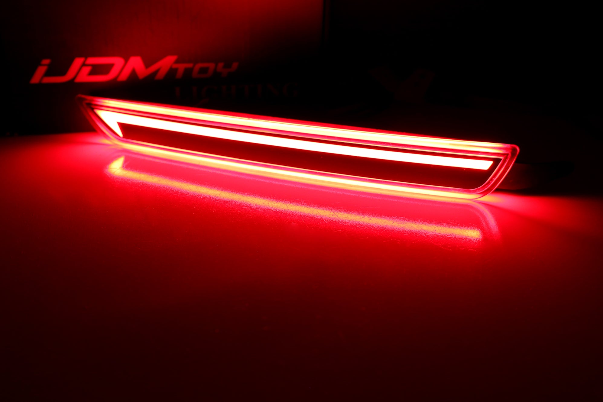 Dark Red Lens LED Rear Bumper Reflectors For Mazda CX-30 CX-50 Tail/Br ...