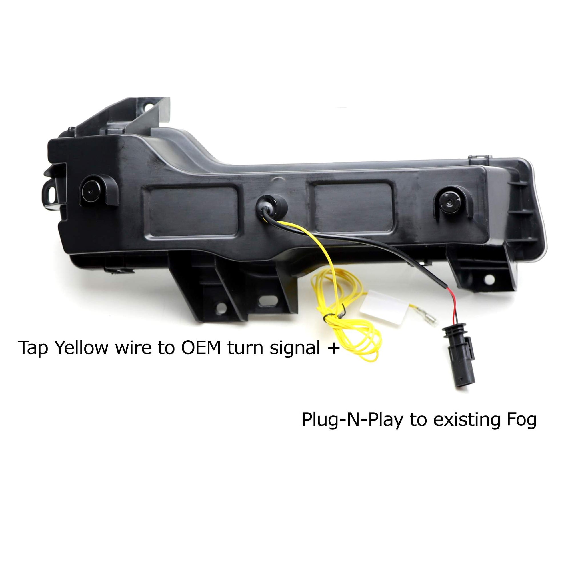 Dual-Row Style LED Fog DRL/Sequential Blinker Turn Signal For Tesla Mo ...