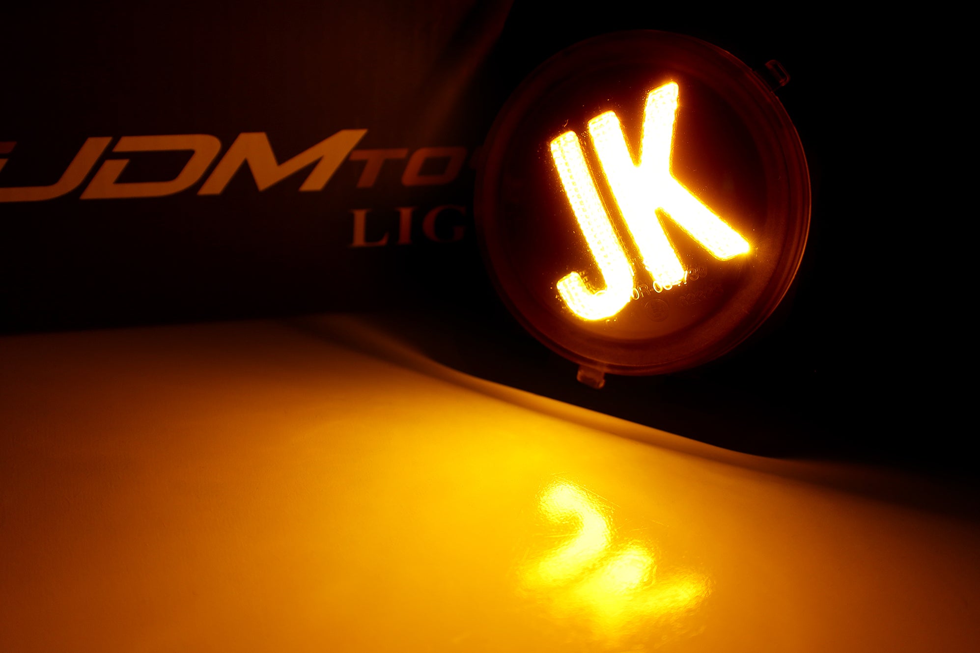 Black-Out, Amber JK Lettering LED Fender Flare Side Markers For 2007-1 ...