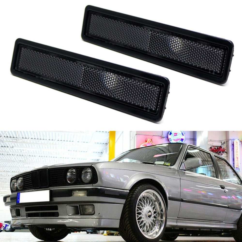 Euro M-Tech Style Bumper Side Marker Lamp Housings For BMW E30 3 E34 5 ...
