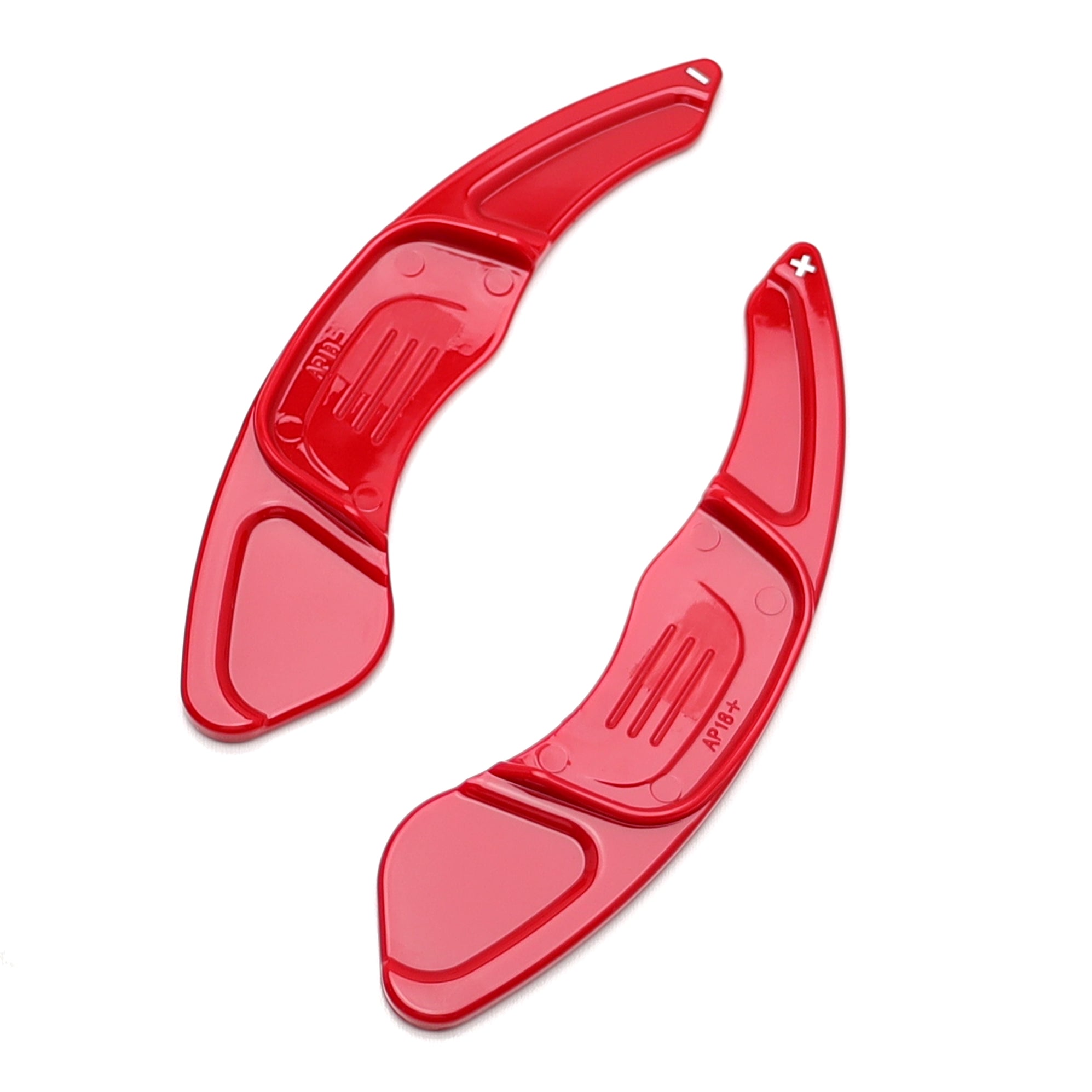 Gloss Red Finish Steering Wheel Large Paddle Shifters For VW MK7 Golf ...