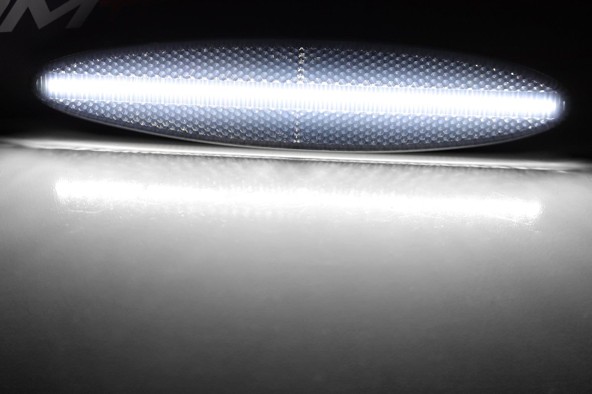 Smoked 4pc White Full LED Strip Front/Rear Bumper Side Markers For Lex ...