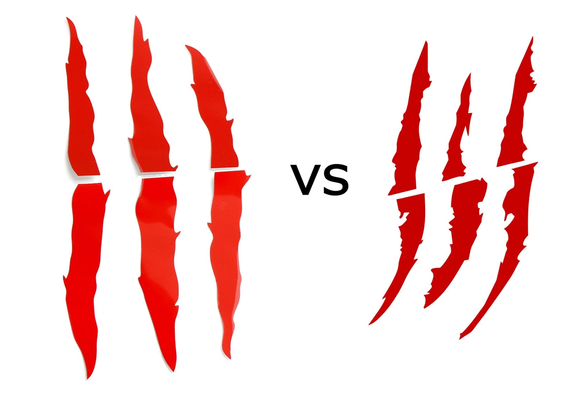 Red Eye Scar Mark Scratch Shape Decals For Car Headlight Headlamp Deco ...