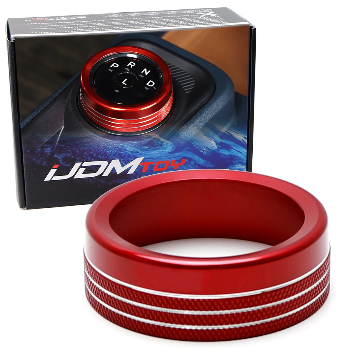Red Shifter Knob Rotary/Gear Selector Ring Color Trim For 2022-up Ford ...