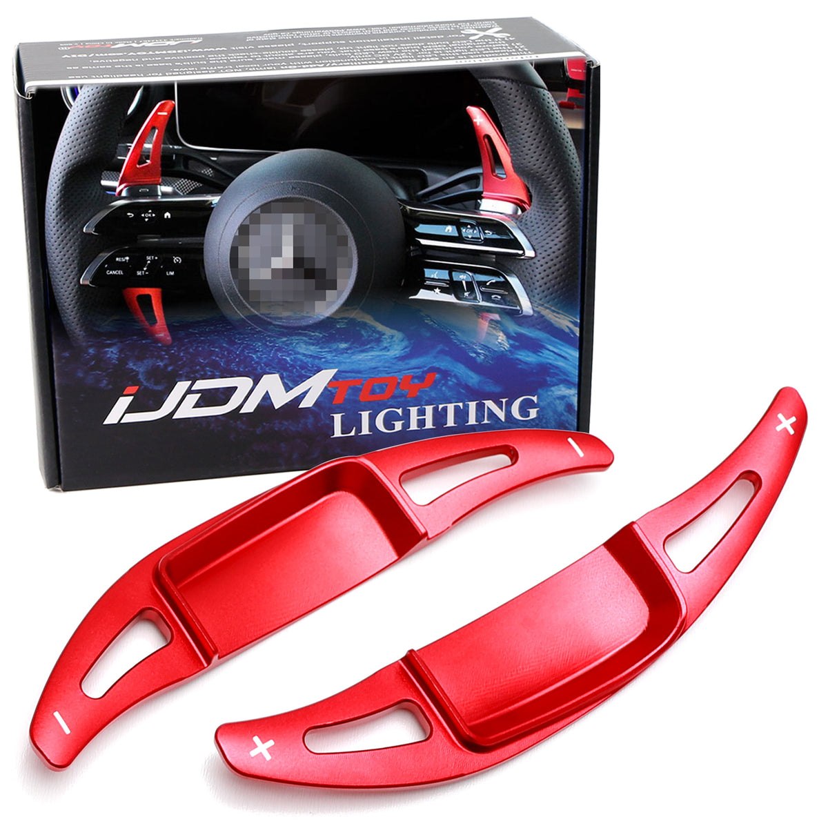 Red Steering Wheel Paddle Shifter Kit For Benz 2022+ C E S Class EQS S ...