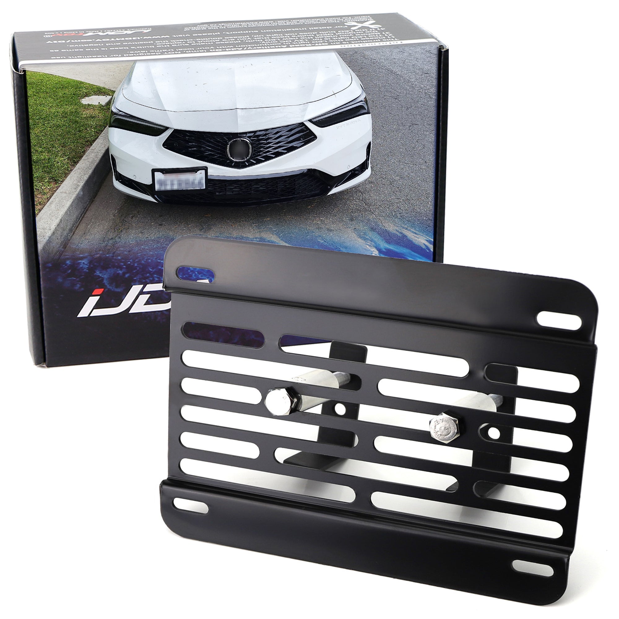 No Drill Front Grill Mesh Mount LicensePlate Relocator For 22+ Acura I ...