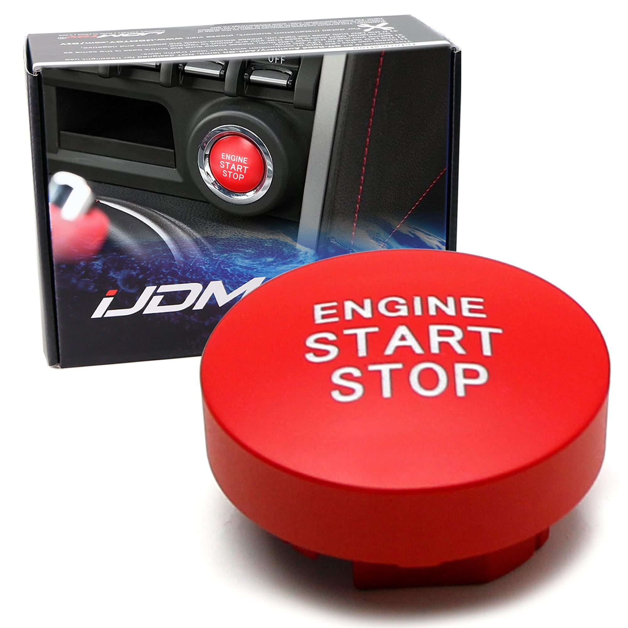 TRD-Red Engine Push Start Button w/ Tool For 20+ Camry Tundra Sienna C ...