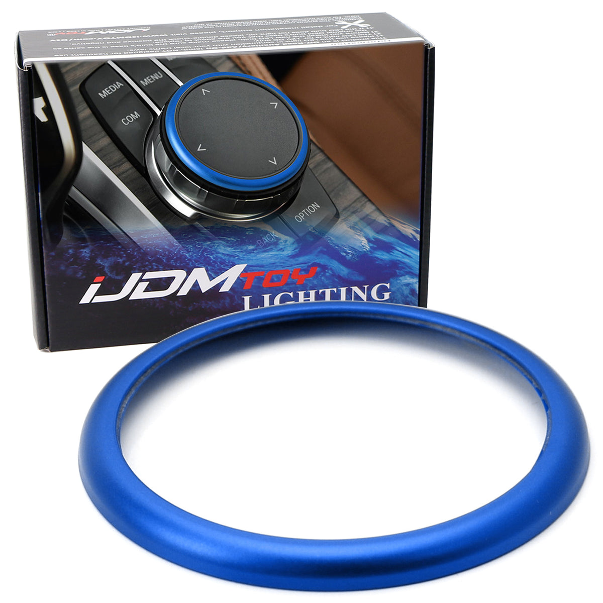 JDM Blue Center Console Multimedia Knob Decoration Trim For Toyota Sup ...