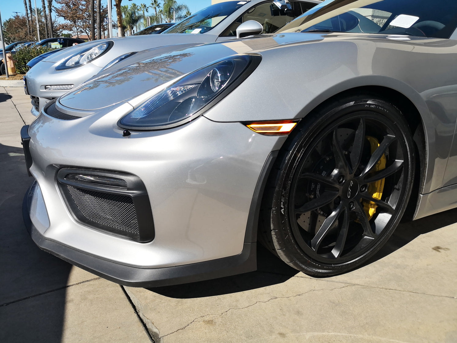 GT 3D Style Amber LED Front Side Marker Light For Porsche 991 Carrera ...