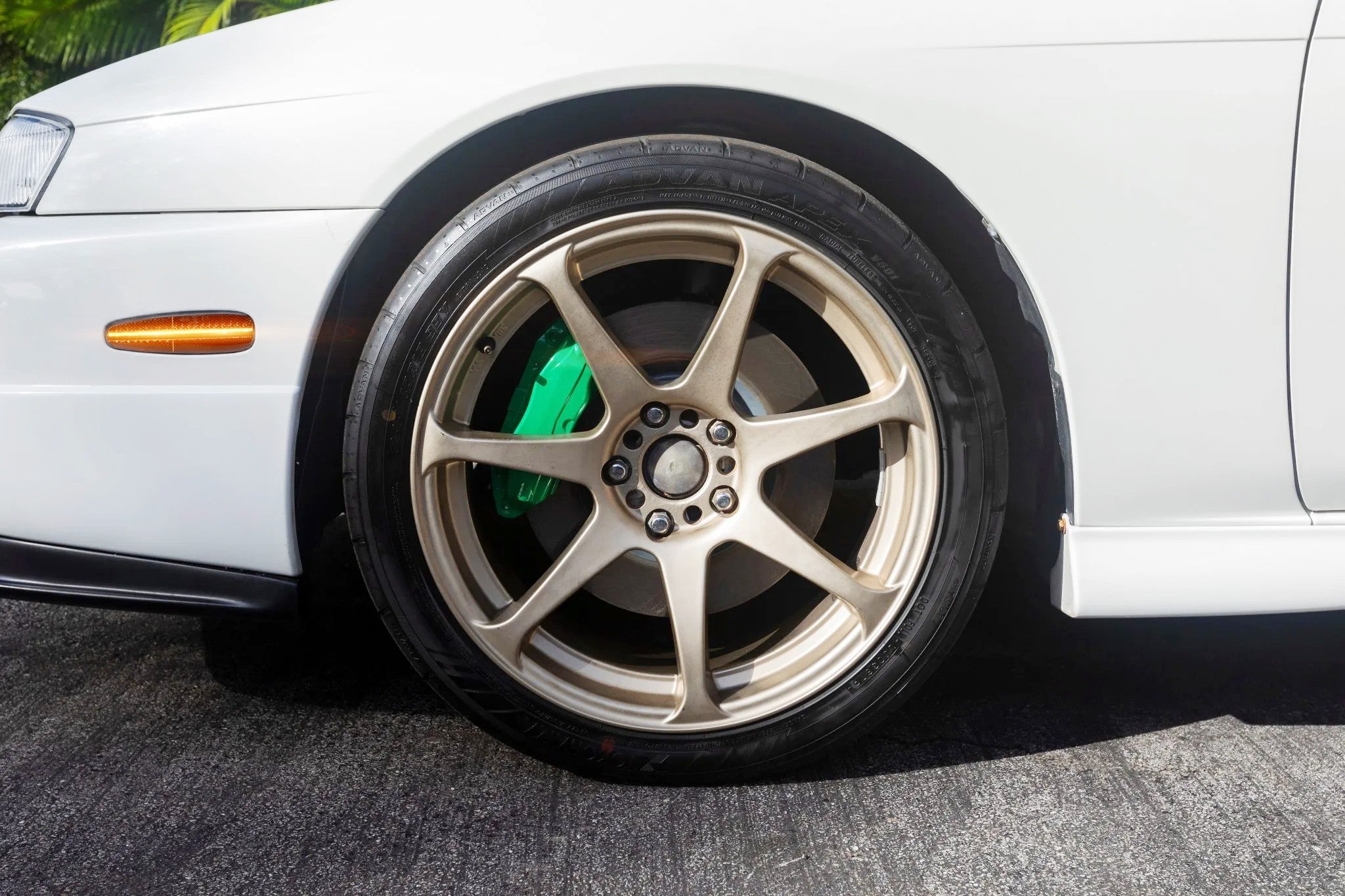 JDM Smoke Amber Full LED Strip Front Side Marker For Nissan Silvia S14 ...