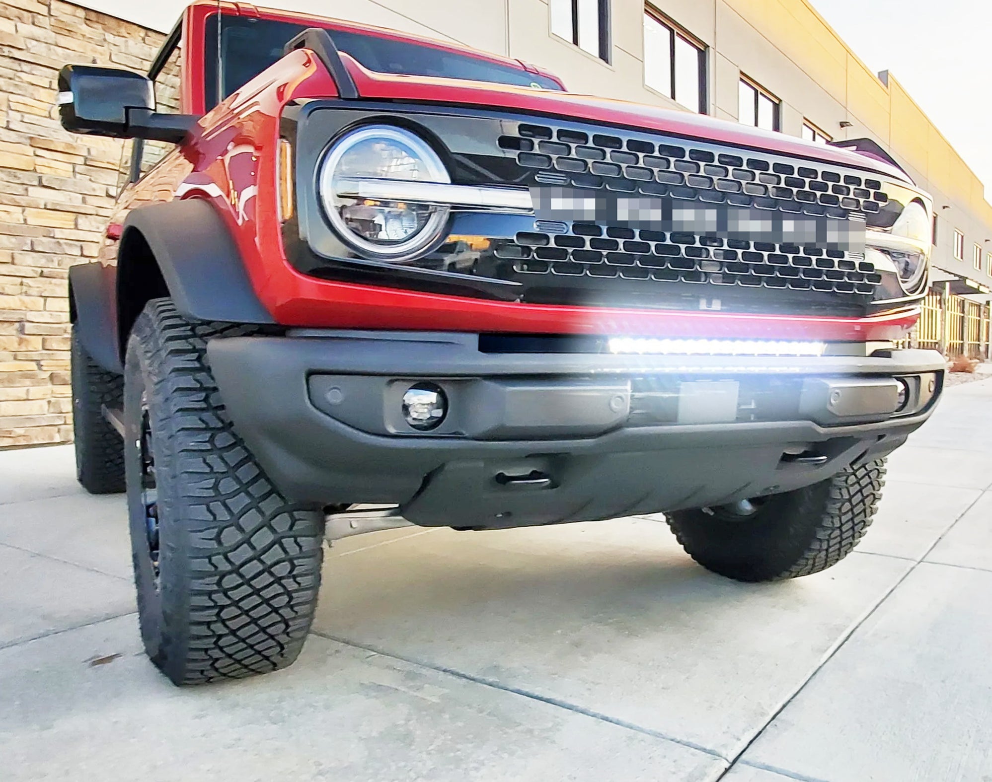 Bumper/Grille Gap Mount 20-in LED Light Bar Kit For Ford Bronco Standa ...