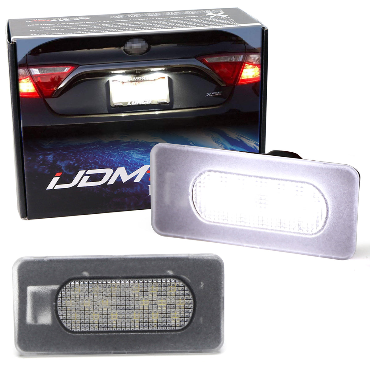 White 3W Full 18-SMD LED License Plate Light Kit For 2019-up Toyota Co ...