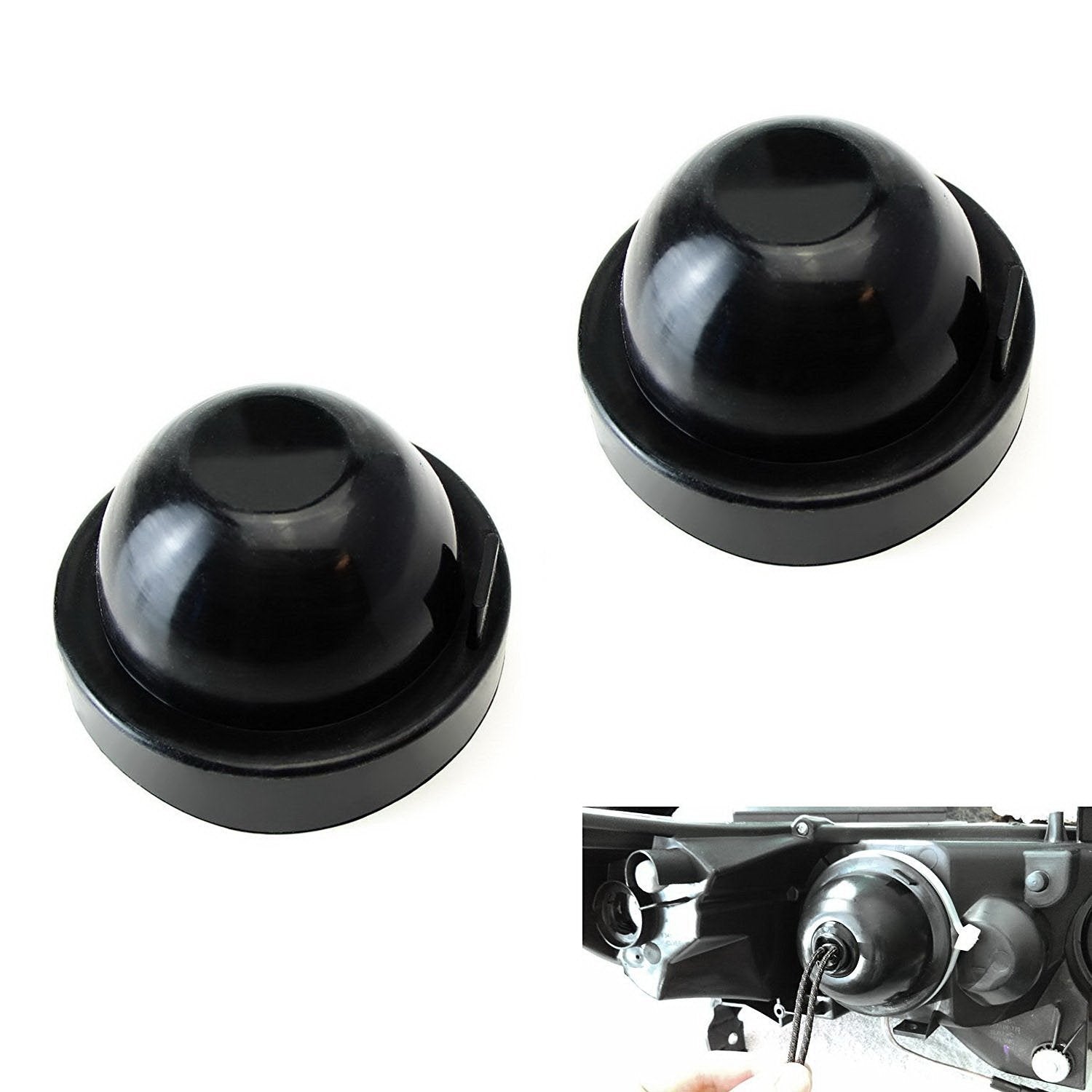 105mm Rubber Housing Seal Caps For Headlight Install Xenon Headlamp Ki ...