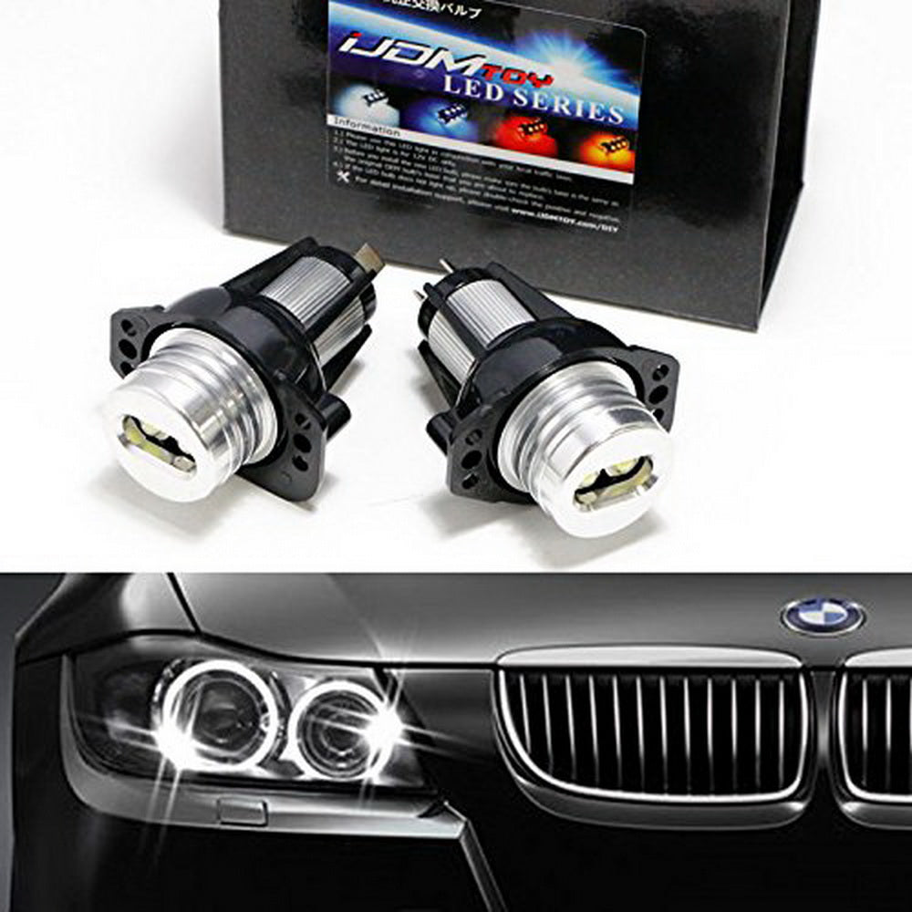 12W CREE LED Angel Eyes Ring Marker Bulbs Lights For 06-08 BMW E90 E91 ...