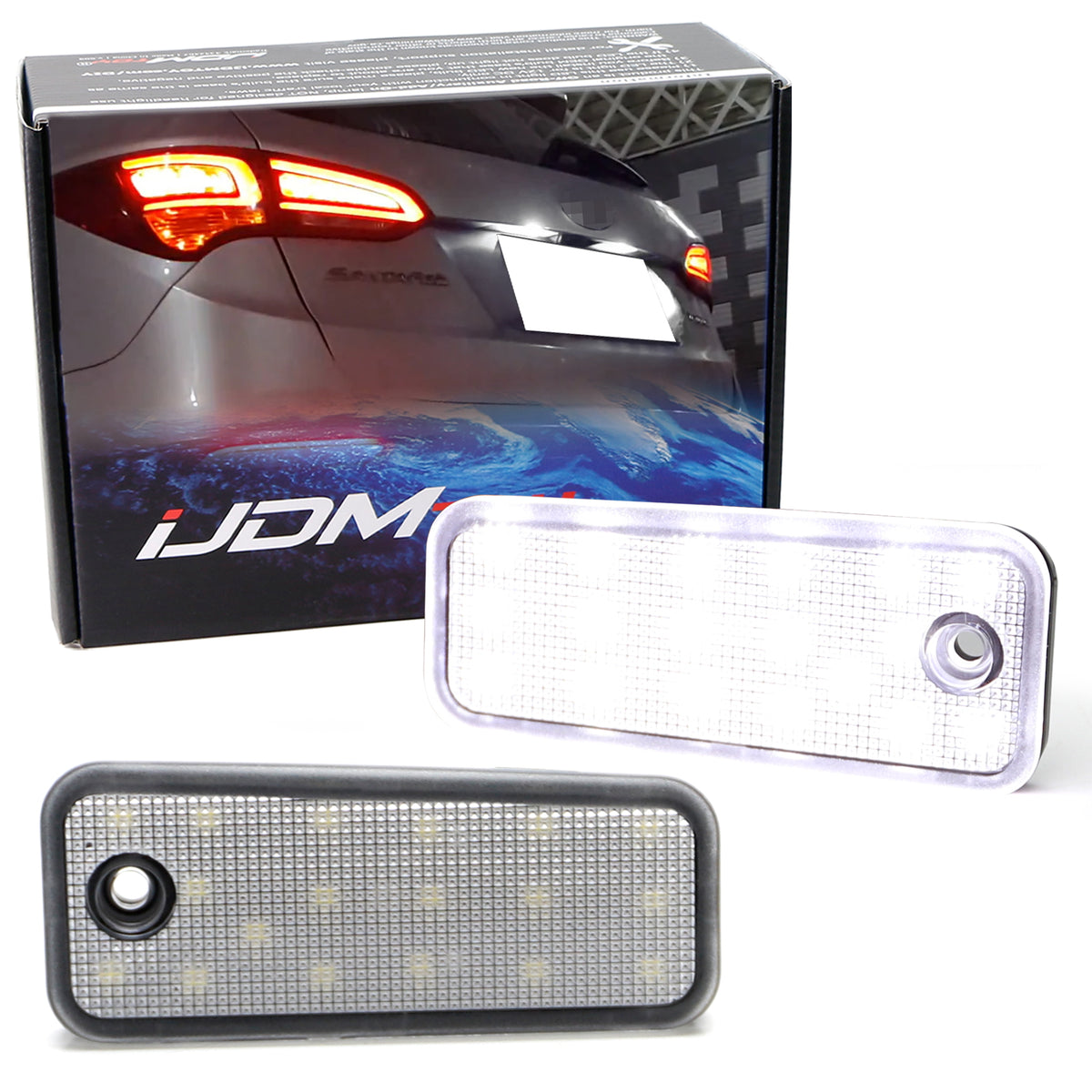 OE-Fit White 18-SMD LED License Plate Light Kit For 2013-18 Hyundai Sa ...