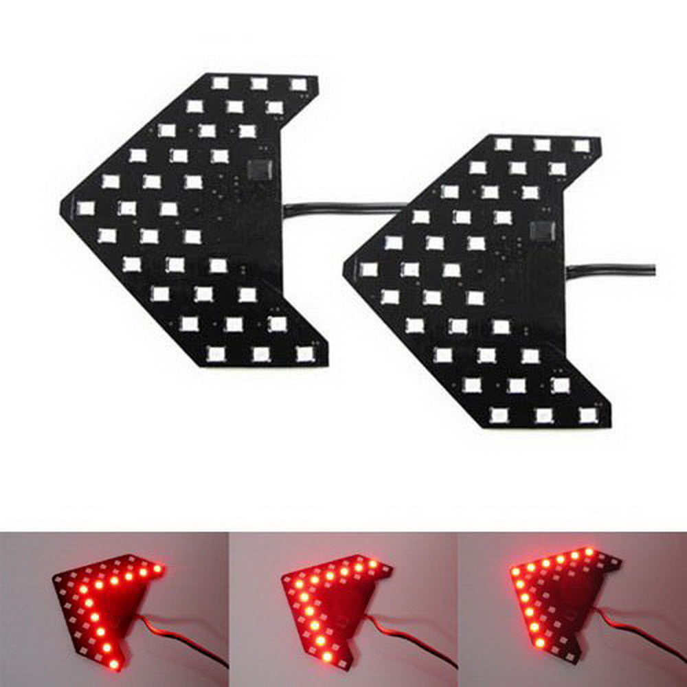 Led Arrow Turn Signal 2Pcs Car Arrow Panel Indicator 27/33SMD LED Light ...