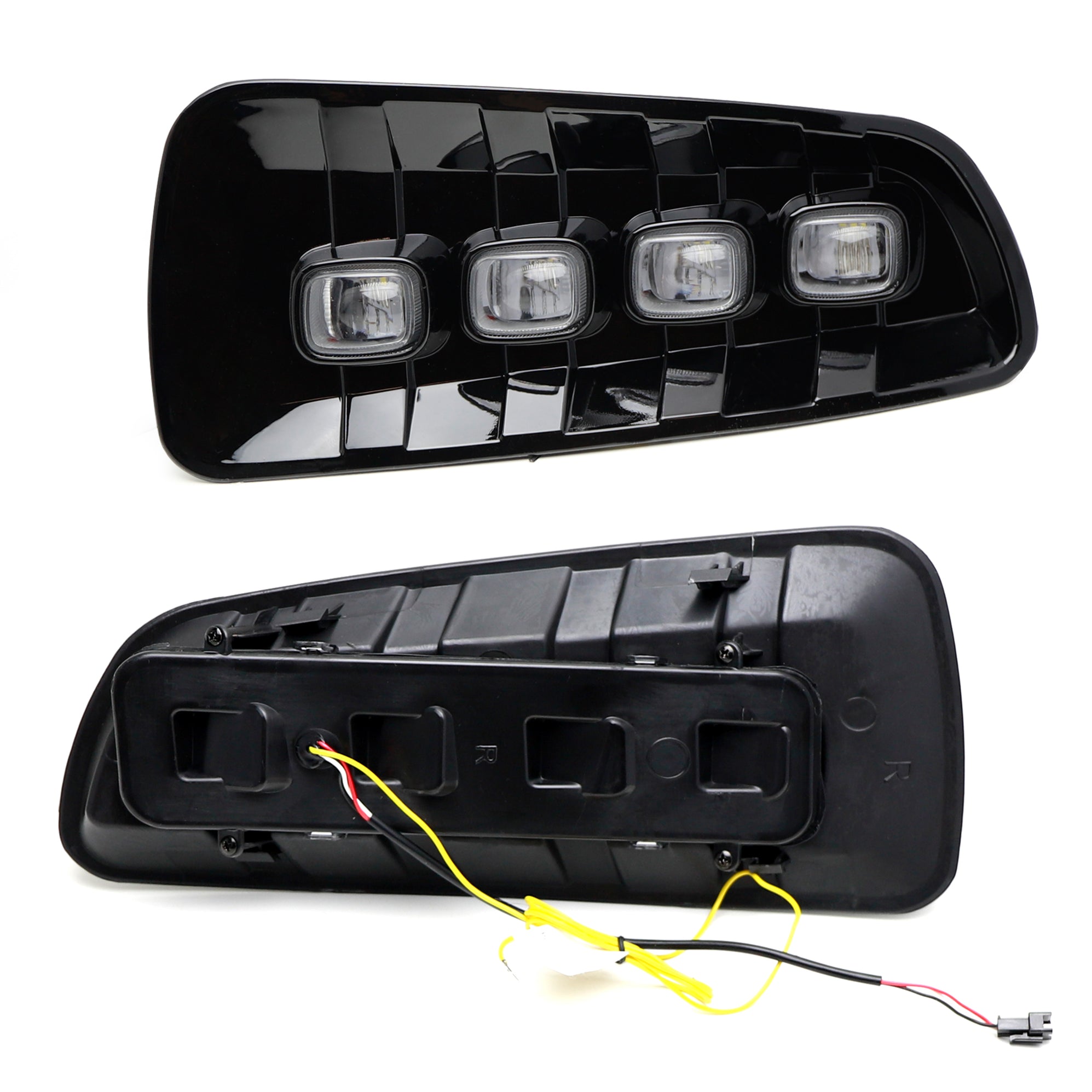 White/Amber Sequential Switchback LED DRL Fog Light Kit For 2010-14 Fo ...