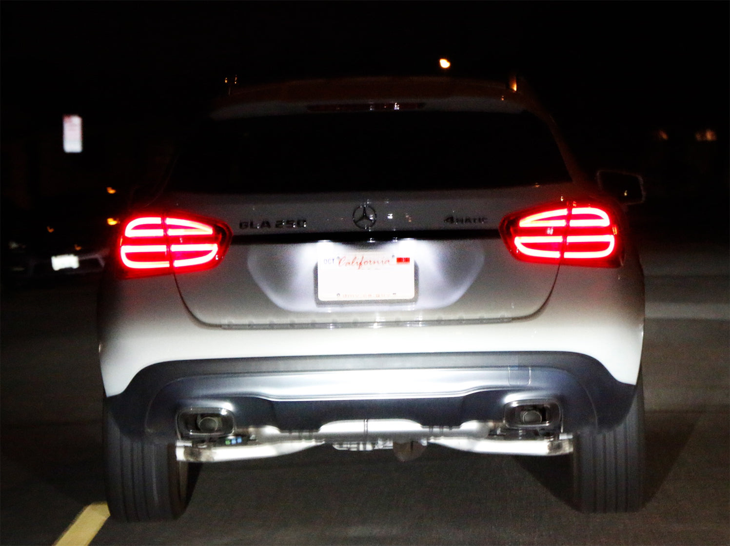 White Full LED License Plate Lights For Mercedes C A GLS GLK GLA GLC G ...