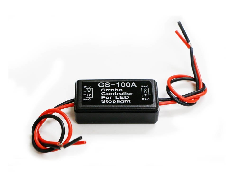 12V GS-100A LED Brake Stop Light Strobe Flash Module Controller Box Fo — iJDMTOY.com