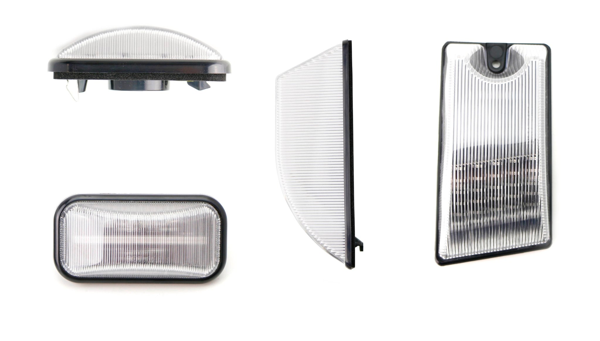 Complete 10pc Front & Rear Clear Cab Roof Marker Light Covers For 03-0 ...