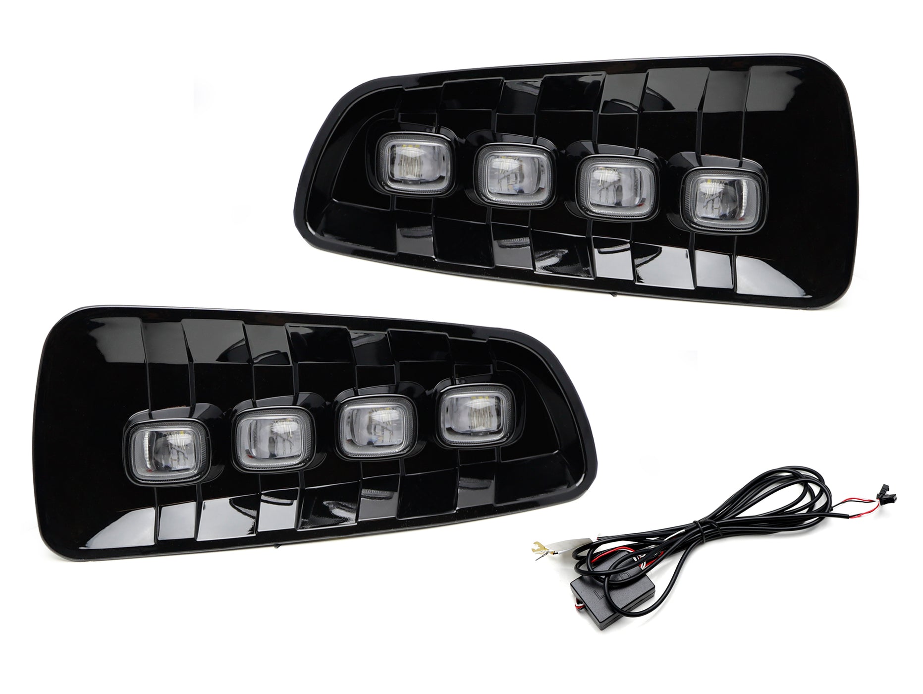 White/Amber Sequential Switchback LED DRL Fog Light Kit For 2010-14 Fo ...