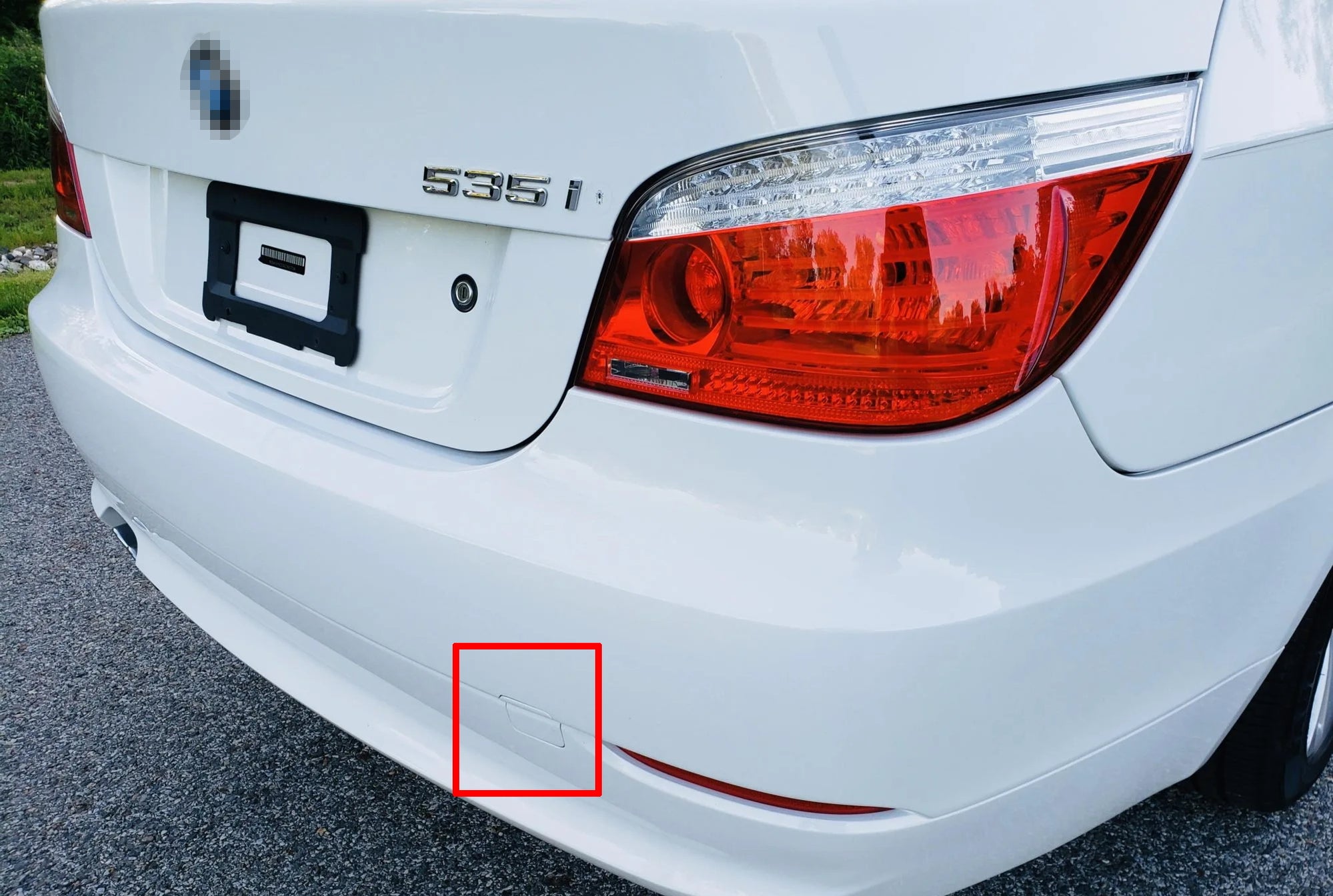 Primed/Un-paint Rear Bumper Tow Hook Cap Cover For BMW 2008-10 LCI E60 ...
