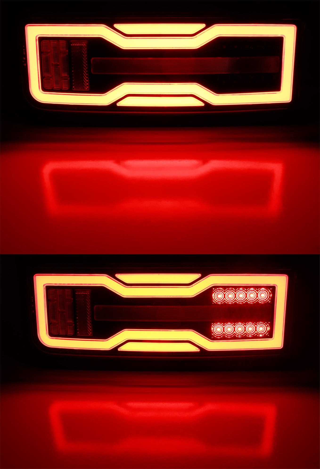 GMC Hummer EV Dark Smoked Lens Full LED Tail Lights w/ Turn/Brake/Reve ...