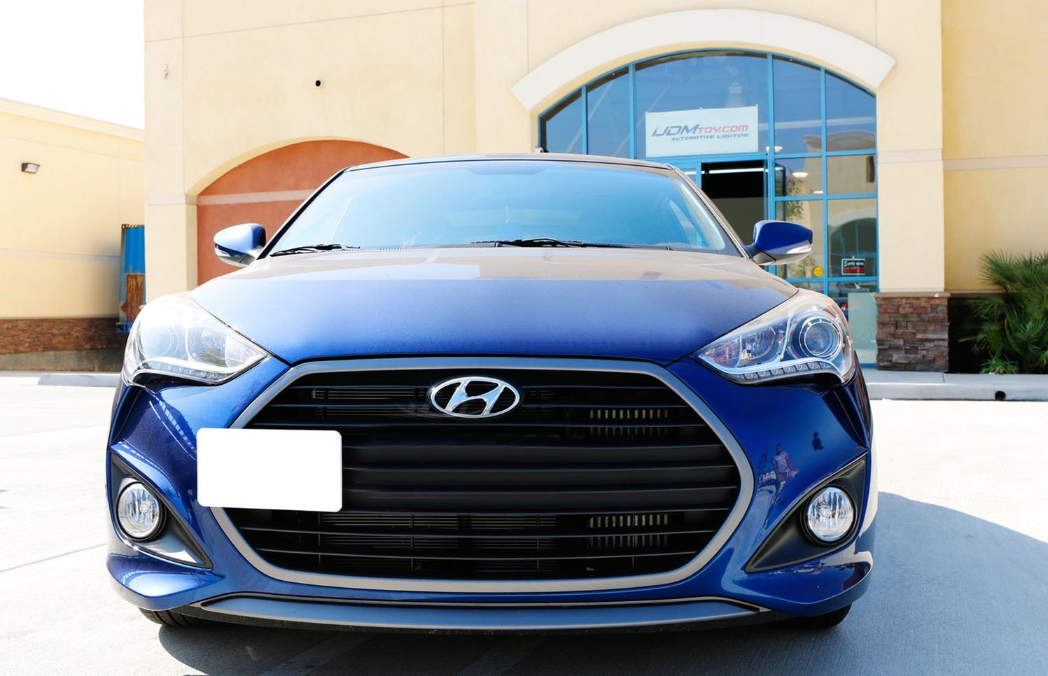 Front Bumper Tow Hook License Plate Mounting Bracket Holder For Hyunda ...