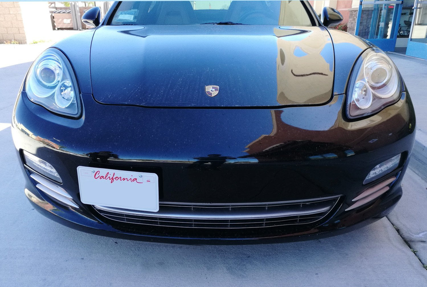 Bumper Tow Hook License Plate Mounting Bracket For 2010-2016 Porsche P ...